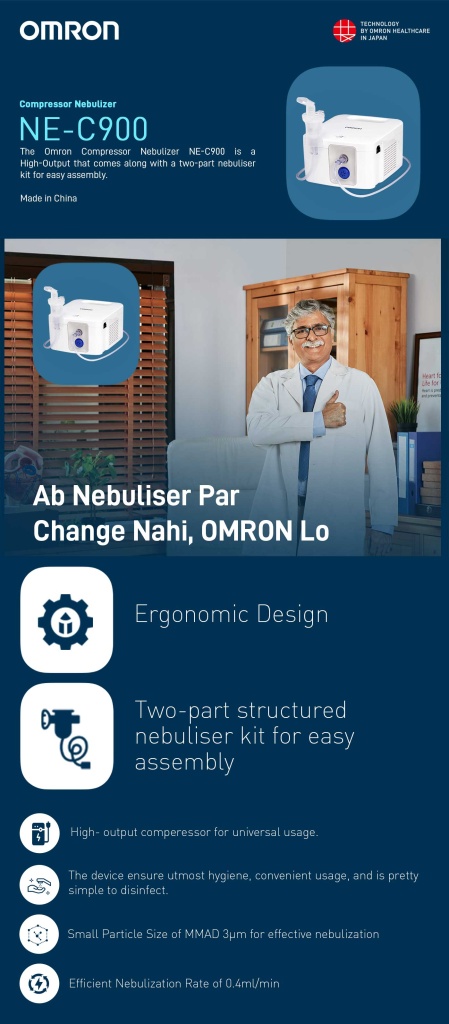 Omron High Output Compressor Nebulizer NE-C900 | Omron Healthcare
