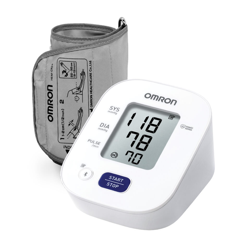 Omron HEM 7140T1 Bluetooth Blood Pressure Monitor With Cuff Wrapping ...